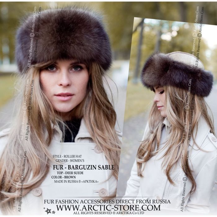 Sable fur hat - barguzin roller hat - queen luxury hat – Arctic Store